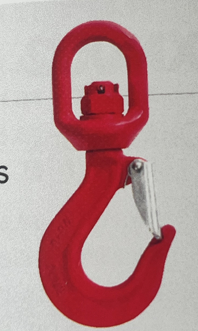 Swivel latch Hook Forged Red – C & C Lifting Ltd
