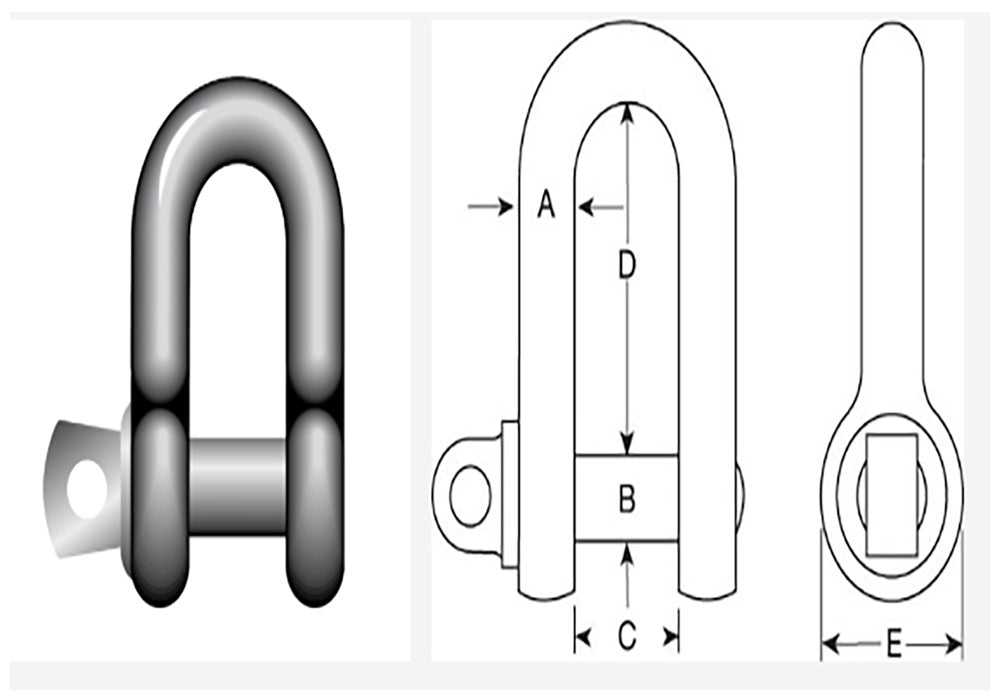 Large Dee Shackle – C & C Lifting Ltd