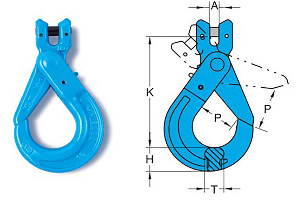 Clevis Self-Locking Yoke Blue G10 – C & C Lifting Ltd