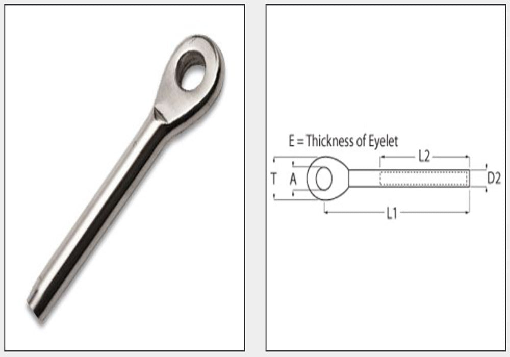 5MM MINI STAINLESS STEEL SWAGE TERMINAL – C & C Lifting Ltd
